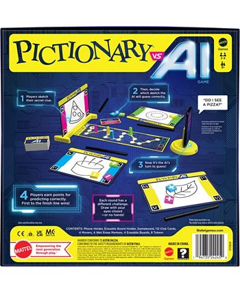 Mattel Games Pictionary Vs AI Family Game For Kids Adults Using Artificial Intelligence - Macy's