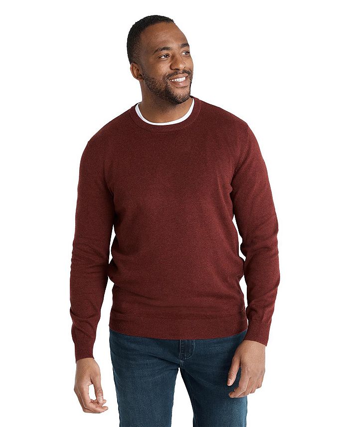 Johnny Bigg Big & Tall Johnny g Essential Crew Neck Sweater - Macy's