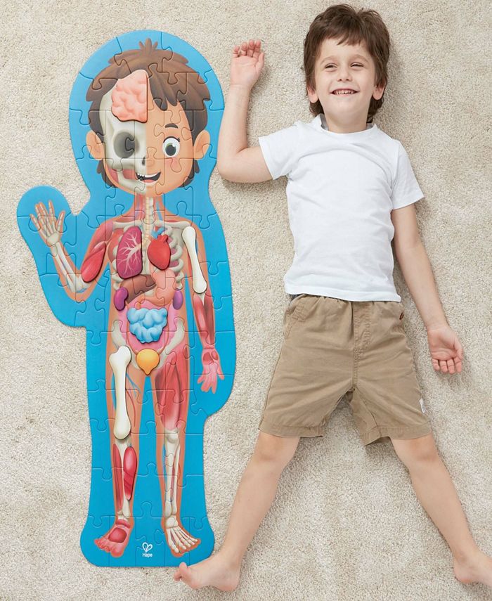 Hape Wooden Human Body Puzzle, 60 Pieces - Macy's