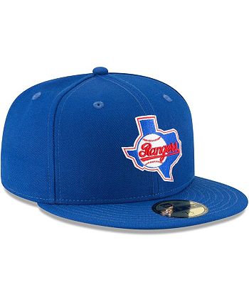 New Era Men's Blue Texas Rangers Cooperstown Collection Wool 59FIFTY ...