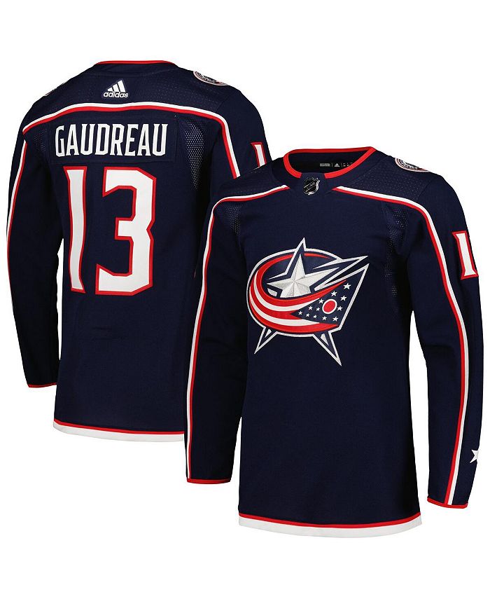 adidas Men's Johnny Gaudreau Navy Columbus Blue Jackets Home Authentic ...