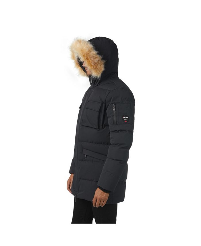 Pajar Men's Hamilton Channel Quilted Fixed Hood Parka - Macy's