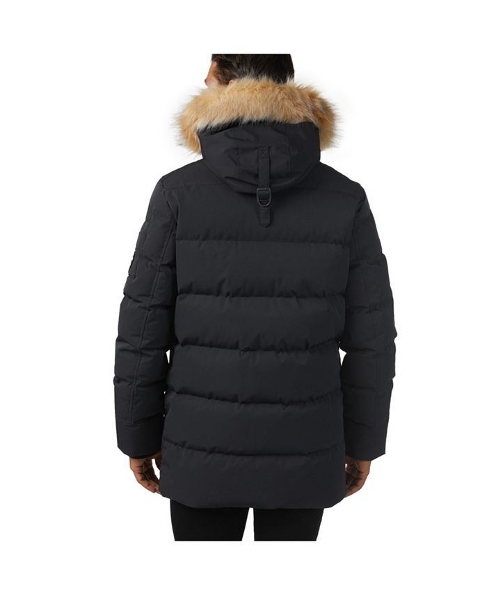 Pajar Men's Hamilton Channel Quilted Fixed Hood Parka - Macy's