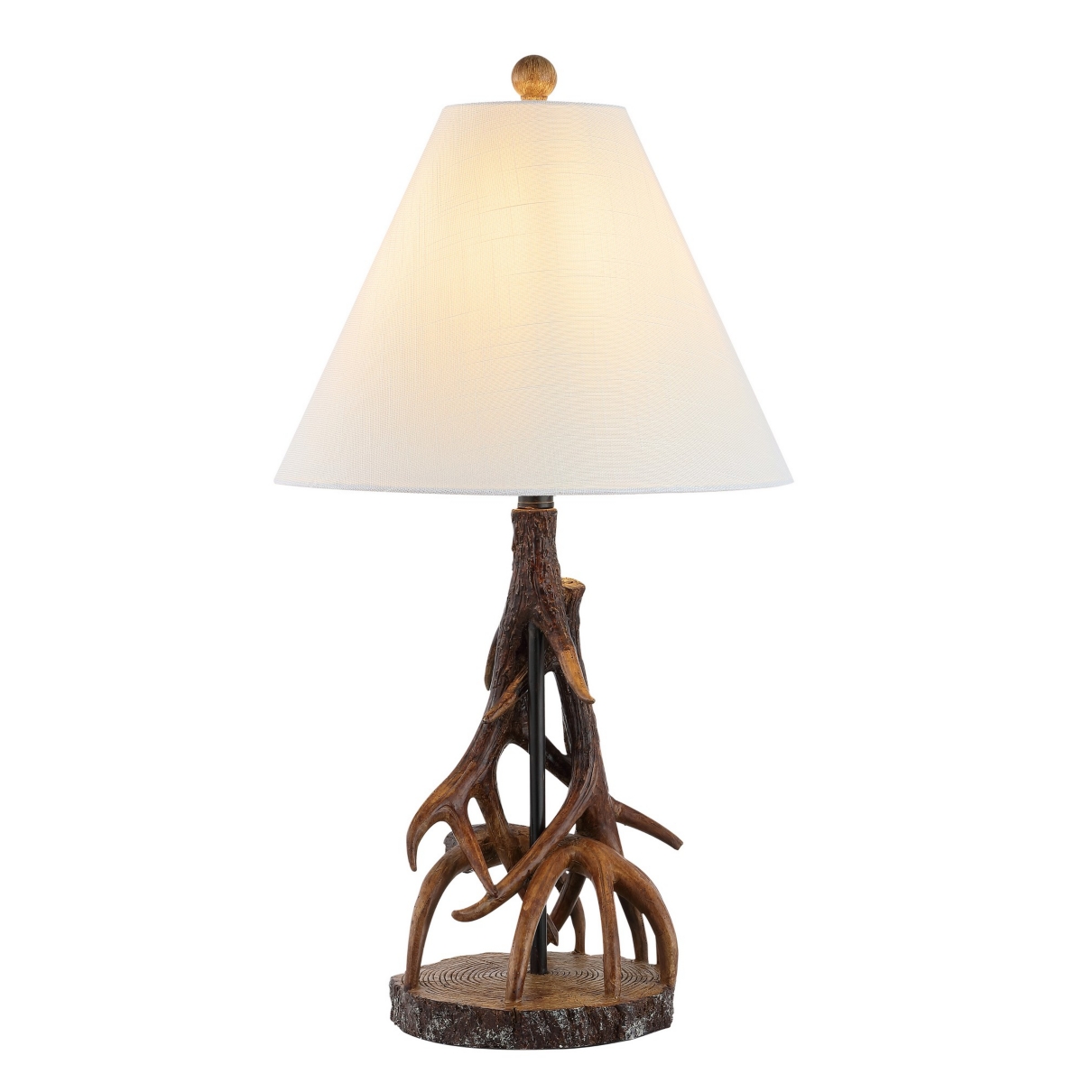 Click here for Cabell Farmhouse Rustic Iron Led Table Lamp - Brow... prices