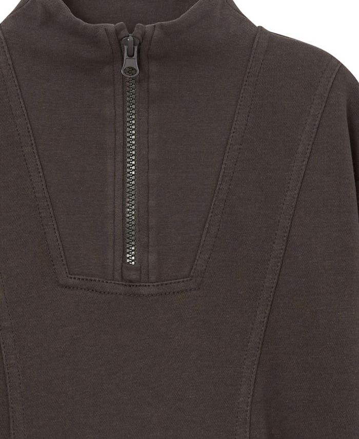 COTTON ON Toddler Boys Connor Spliced Zip Crew Neck Sweatshirt - Macy's