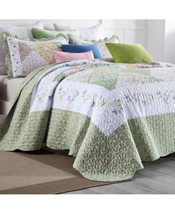 MarCielo 3 Piece Printed Quilt Set Bedspread Set B029 - Queen - Macy's
