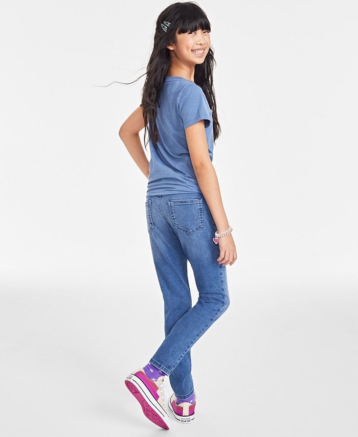 Epic Threads Big Girls Daisy Smile Graphic T-Shirt & Aster Skinny Jeans ...