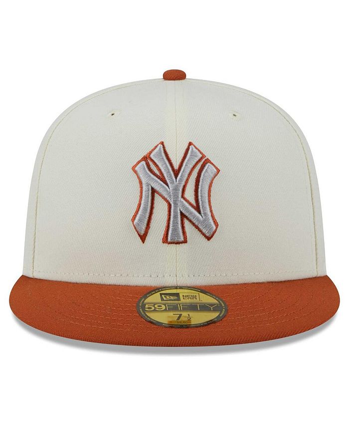 New Era Men's Cream, Orange New York Yankees 59FIFTY Fitted Hat - Macy's