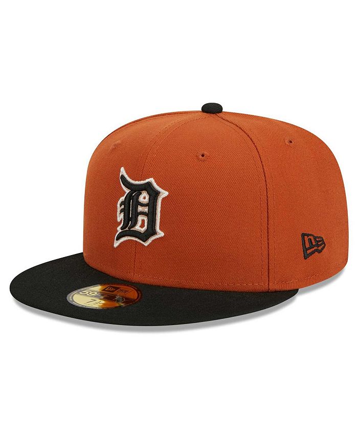 New Era Men's Orange, Black Detroit Tigers 59FIFTY Fitted Hat - Macy's