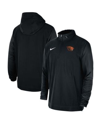 Men's Nike Black Oregon State Beavers 2023 Coach Hoodie Half-Zip Jacket ...