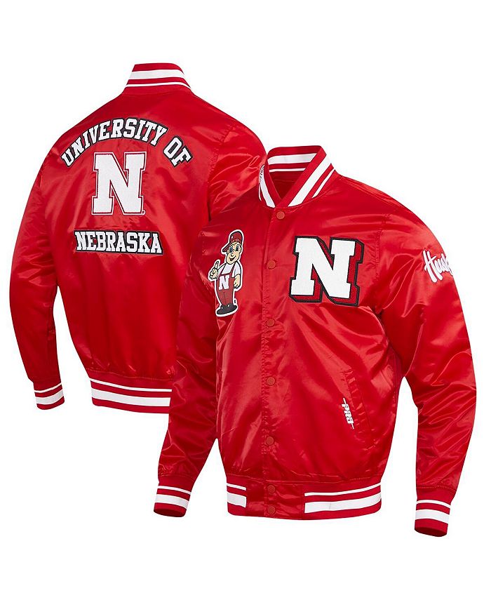 Pro Standard Men's Scarlet Nebraska Huskers Classic Satin Full-Snap ...
