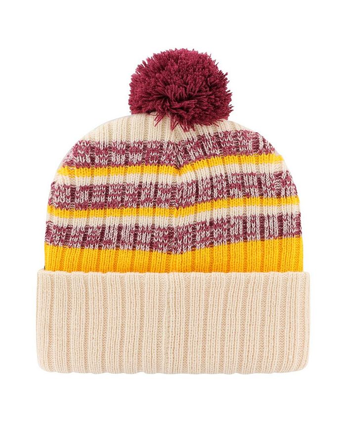 '47 Brand Men's Natural Washington Commanders Tavern Cuffed Knit Hat ...