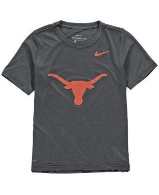 Big Boys Nike Anthracite Texas Longhorns Logo Legend Performance T-shirt - Macy's