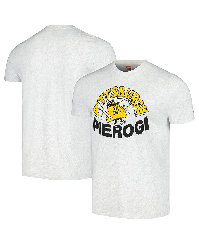 Homage Men's Ash Pittsburgh Pirates Pierogi Hyper Local Tri-Blend T ...