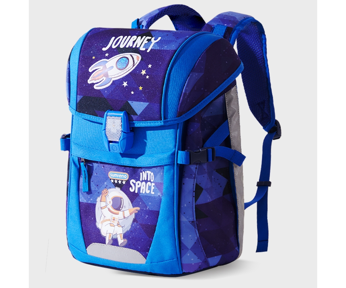 Click here for Sunveno Over-clip Kids School Backpack - Blue/Gala... prices