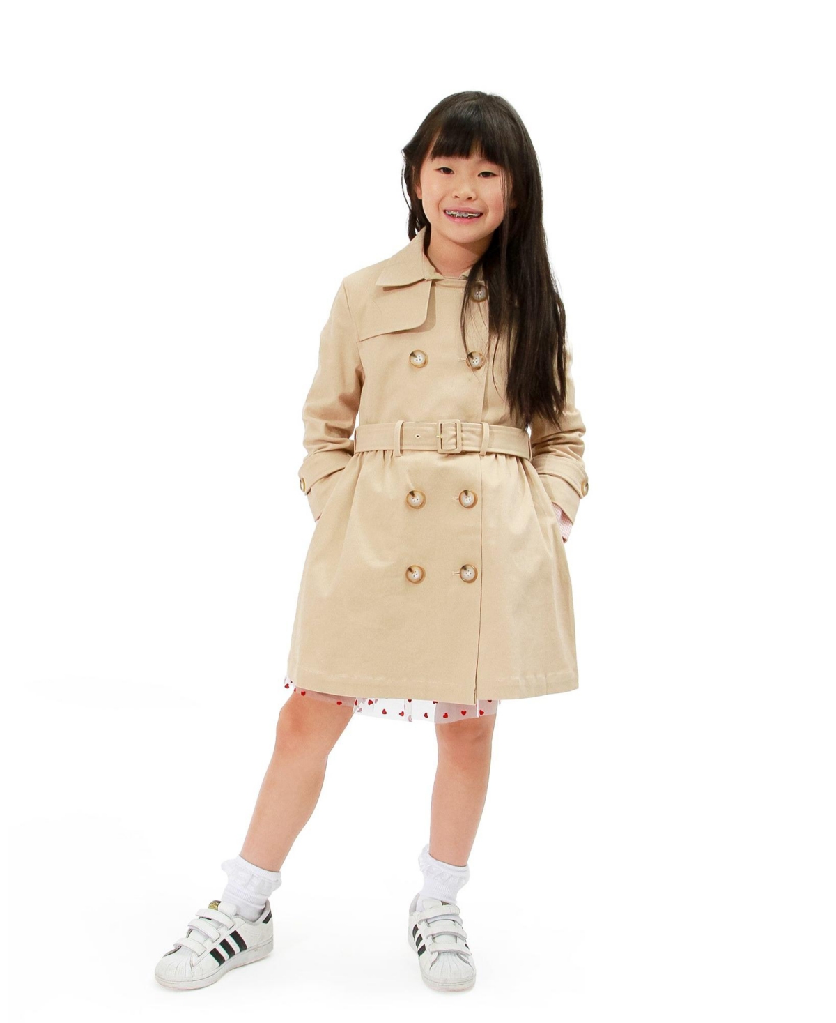 Click here for Belle & Bloom Child Girls Miss Sunshine Trench Coa... prices