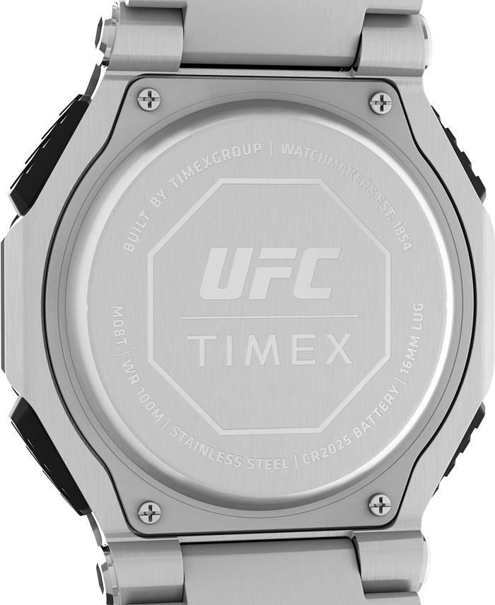 Timex UFC Men's Colossus Analog-Digital Silver-Tone Stainless Steel ...