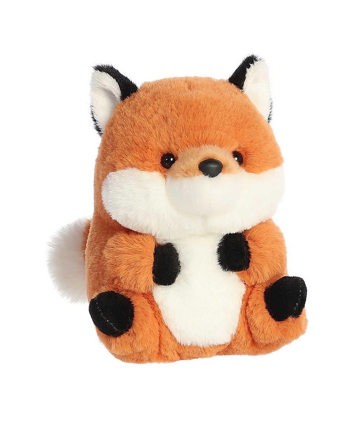 Aurora Mini Finley Fox Rolly Pet Round Plush Toy Orange 5" - Macy's