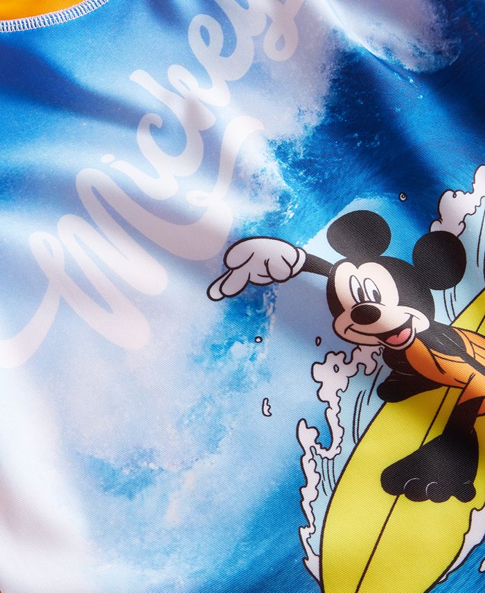 Mickey Mouse Toddler Boys Rash Guard & Swim Trunks, 2 Piece Set - Macy's