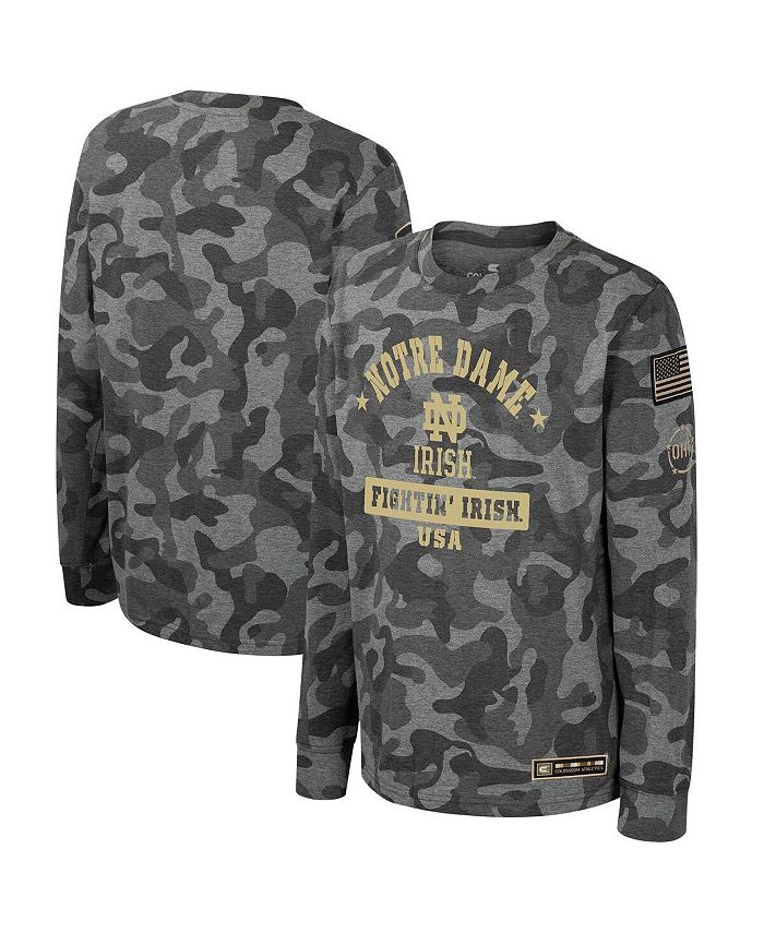 Colosseum Big Boys Camo Notre Dame Fighting Irish OHT Military-Inspired Appreciation Dark Star ...