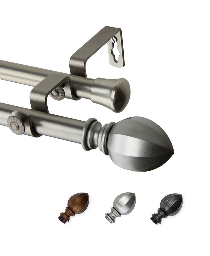 Rod Desyne Garnet 13/16" Double Curtain Rod 48-84" - Macy's