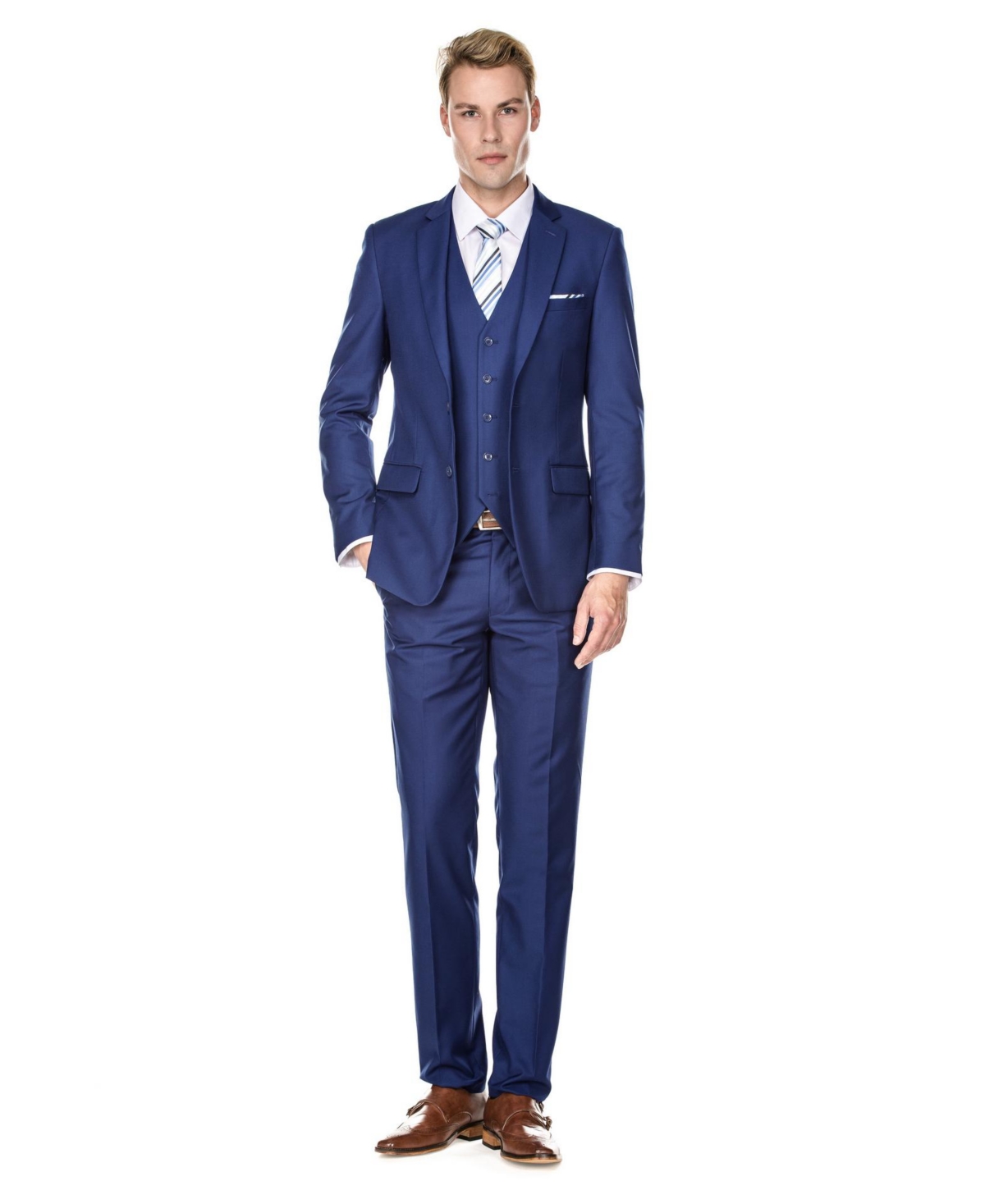Click here for Braveman Mens 3-Piece Premium Vested 3-Piece Slim... prices