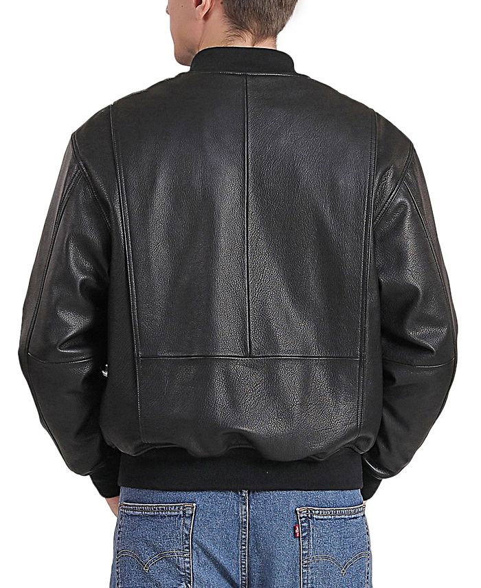 Landing Leathers Men WWII Leather Tanker Jacket - Macy's