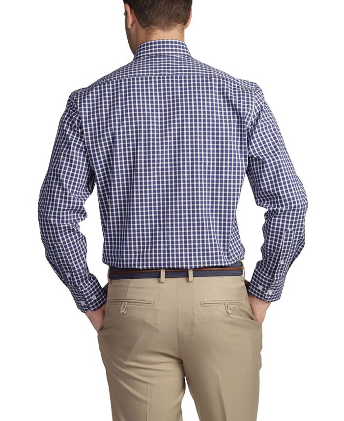Tailorbyrd Mens Mini Windowpane Cotton Stretch Long Sleeve Shirt - Macy's