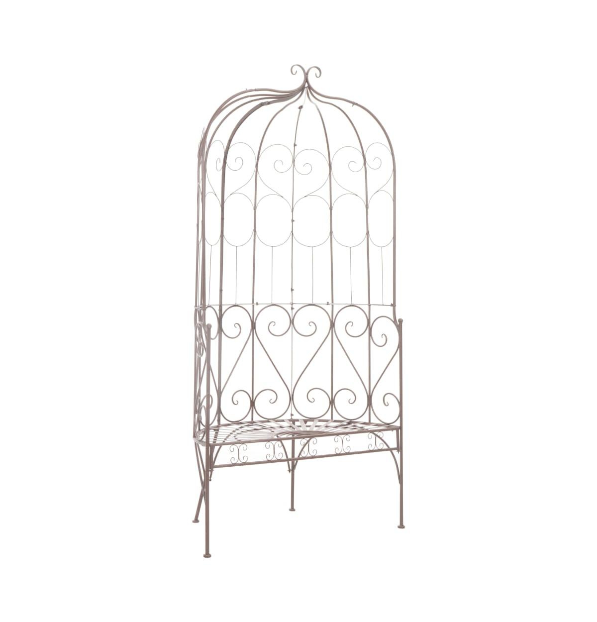 Click here for Patio Bench 37.4 Iron Antique Brown - Brown prices