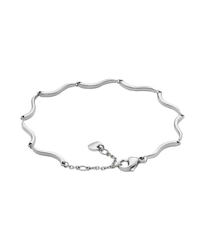 Skagen Women's Essential Waves Stainless Steel Chain Bracelet - Macy's