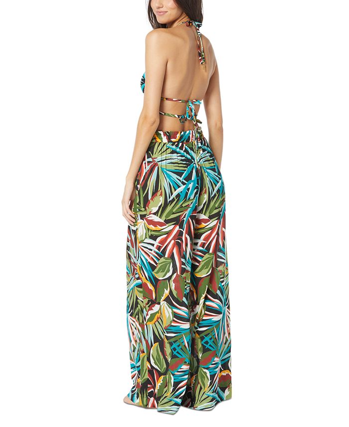 Vince Camuto Women's Printed Wide-Leg Cover-Up Pants - Macy's