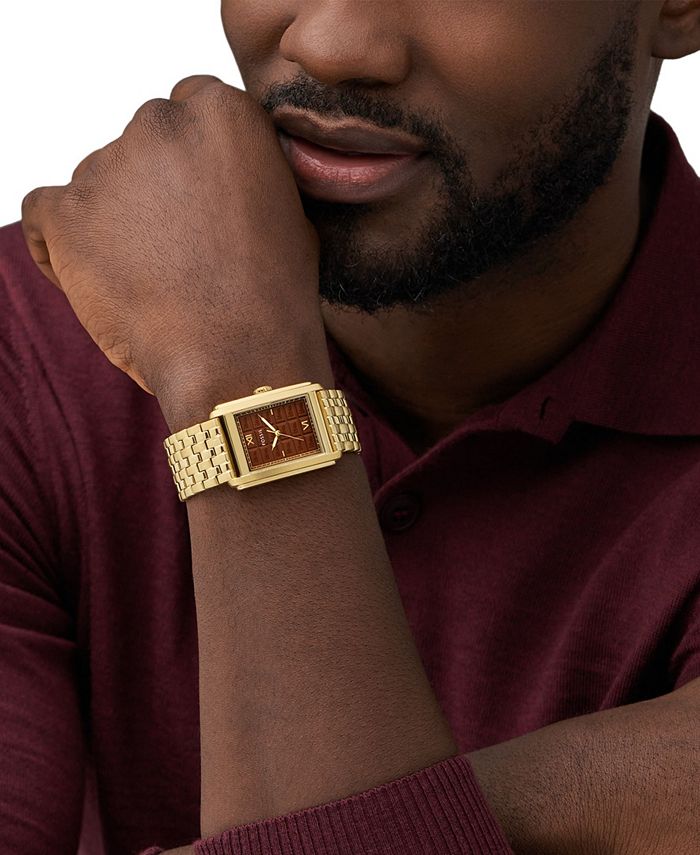 Fossil X Willy Wonka Limited Edition Men's Three-Hand Gold-Tone ...