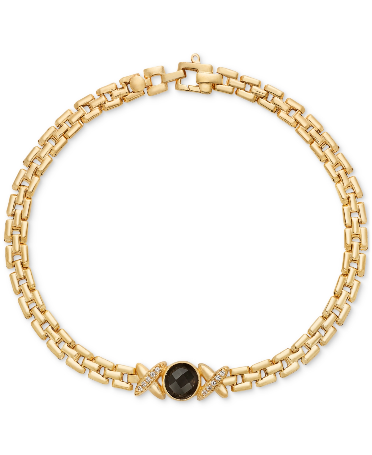 Click here for Onyx & White Topaz (1/10 ct. t.w.) X Panther Link... prices