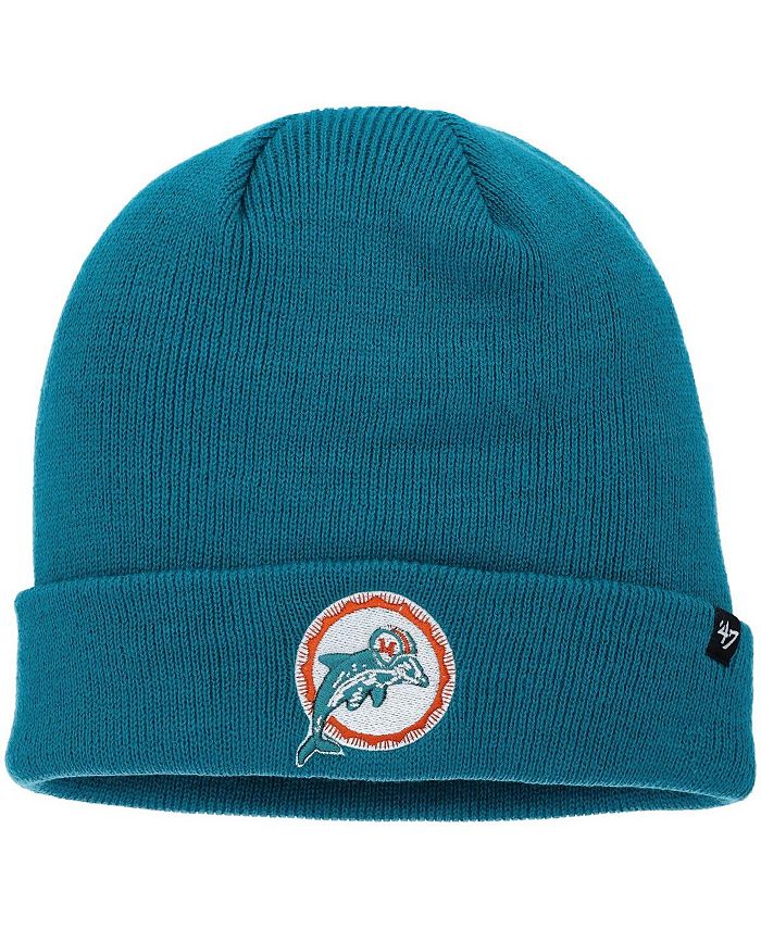 '47 Brand Men's Aqua Miami Dolphins Legacy Cuffed Knit Hat - Macy's