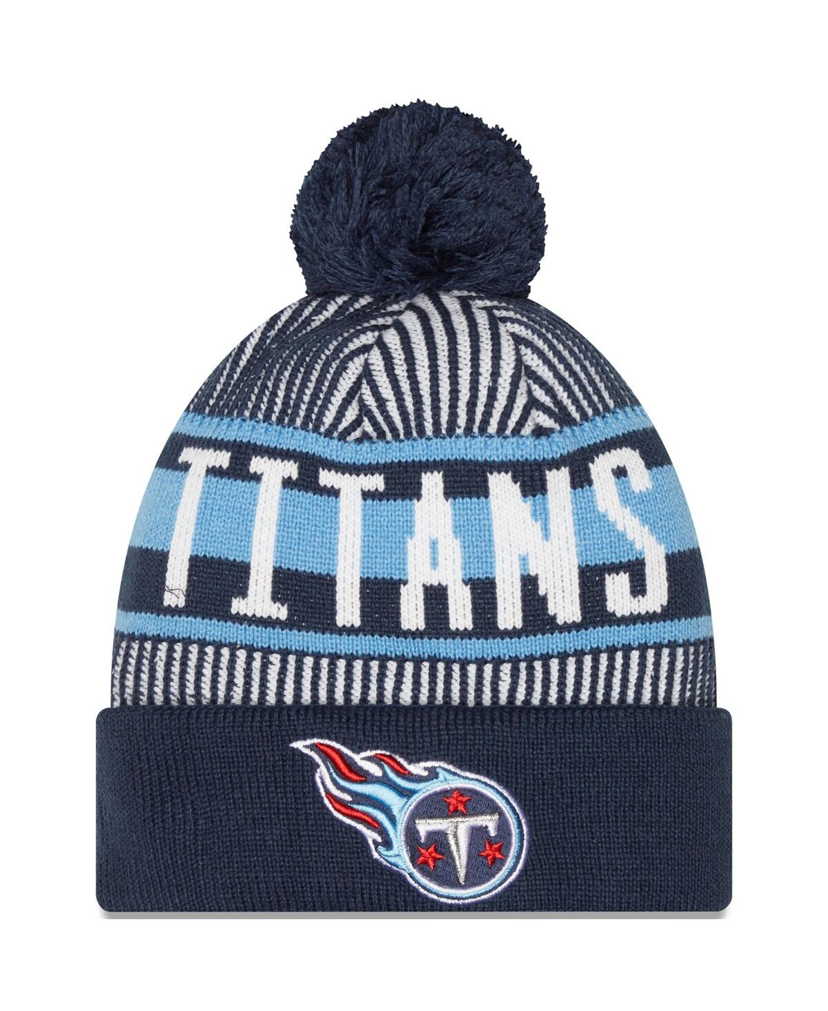Click here for Mens New Era Navy Tennessee Titans Striped Cuffed... prices