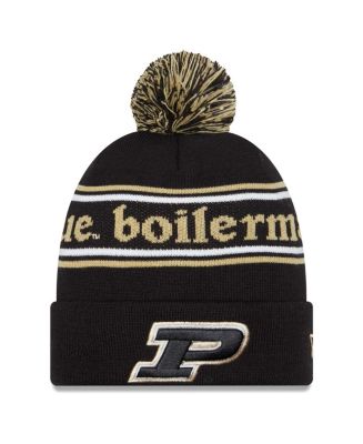 Men's New Era Black Purdue Boilermakers Marquee Cuffed Knit Hat with ...
