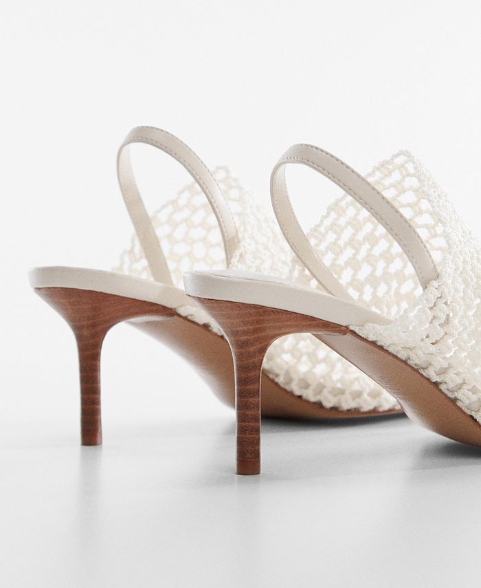 MANGO Women's Net Sling Back Shoes - Macy's