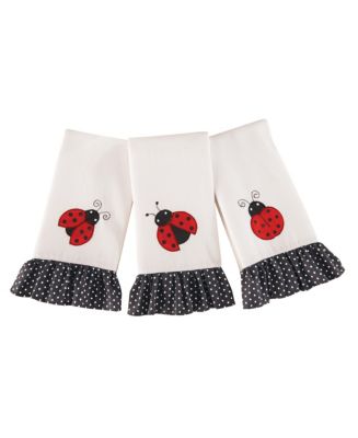 Charming Ladybug Hand Towels - Set of 3 - Macy's