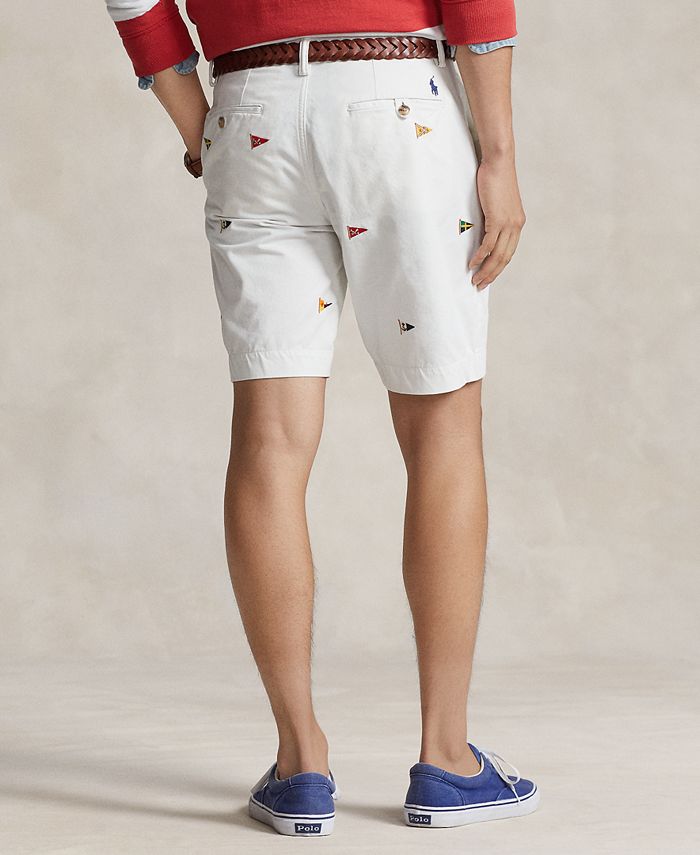 Polo Ralph Lauren Men's 9-Inch Stretch Classic Embroidered Shorts - Macy's