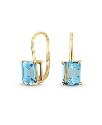 Bling Jewelry Traditional 4.50 CTW Created Stone Emerald Cut Drop ...