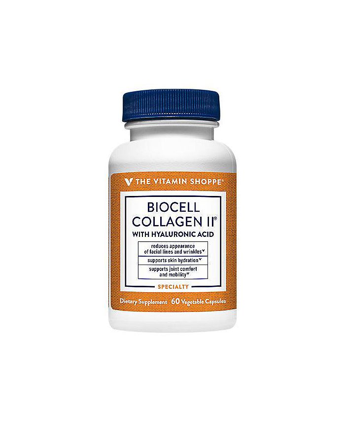 The Vitamin Shoppe BioCell Collagen II with Hyaluronic Acid - Skin ...