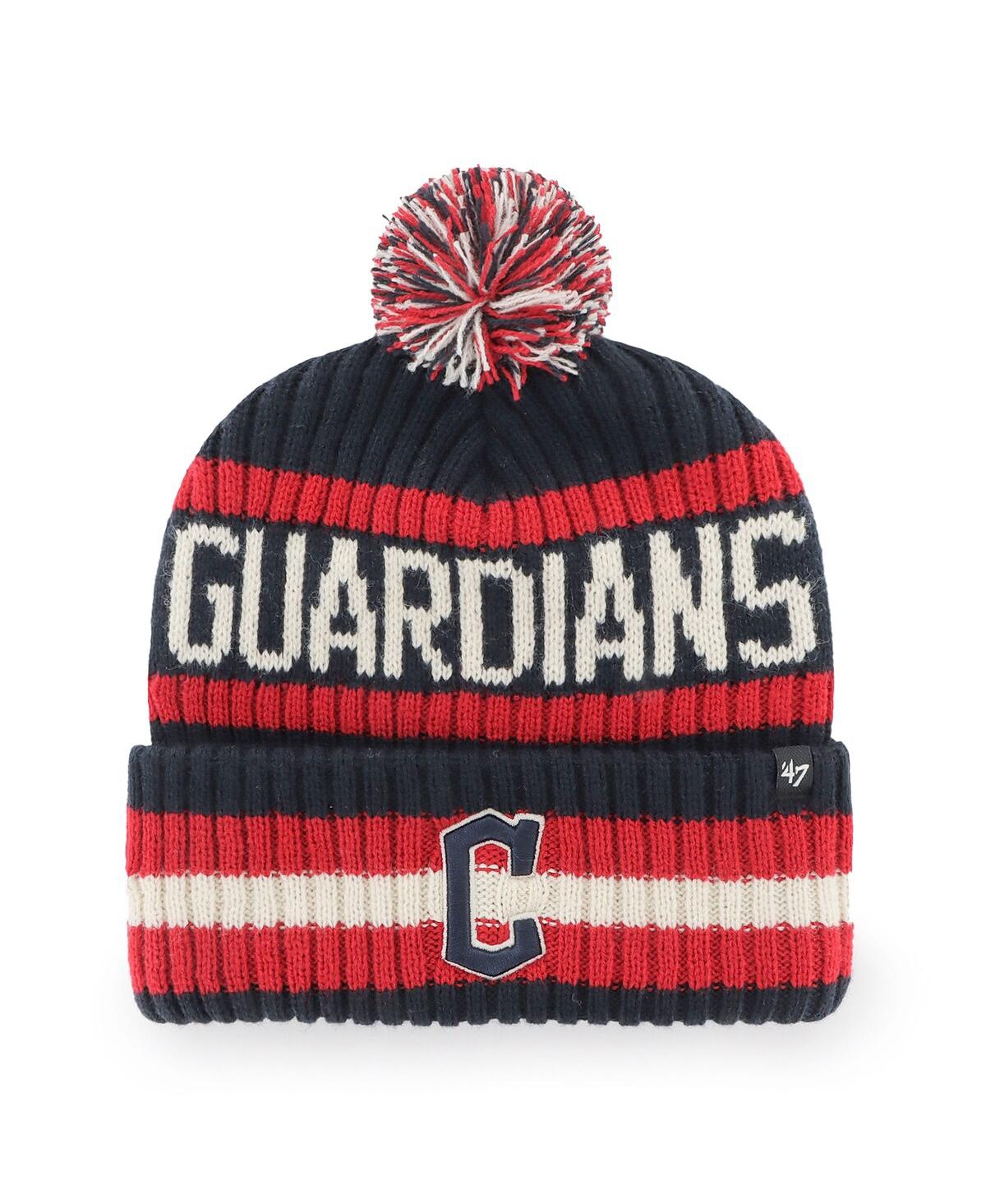 Click here for Mens 47 Brand Navy Cleveland Guardians Bering Cuff... prices