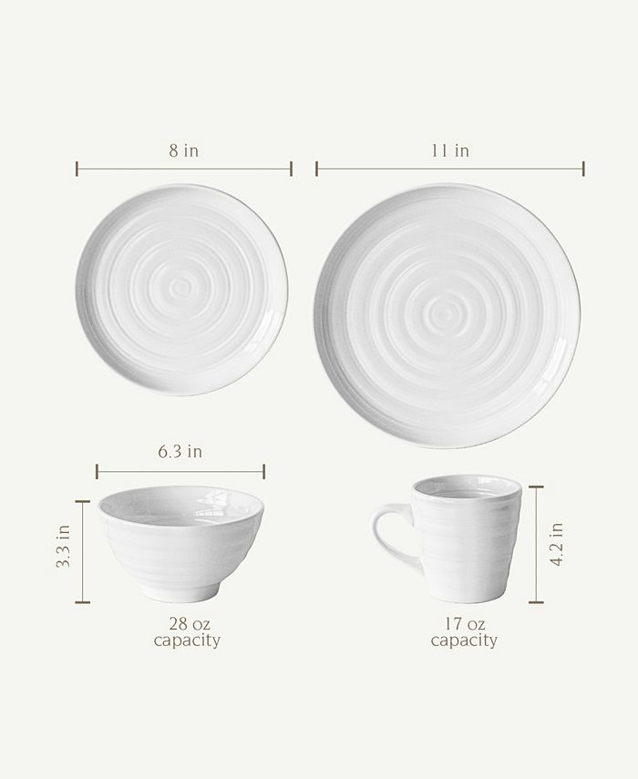 over&back Farmhouse 16 Piece Dinnerware Set - Macy's