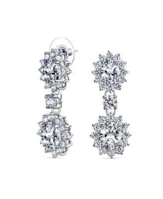 Click here for Bling Jewelry Art Deco Style Crown Halo Oval Cubic... prices