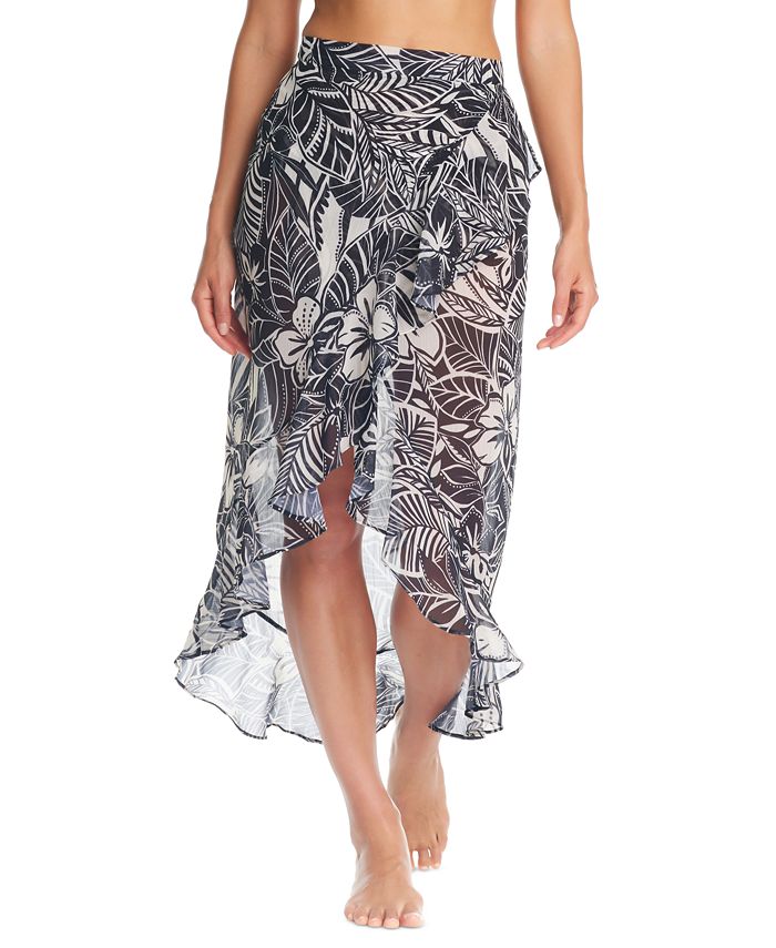Bleu by Rod Beattie Women's Ciao Bella Ruffle Sarong Cover-Up - Macy's