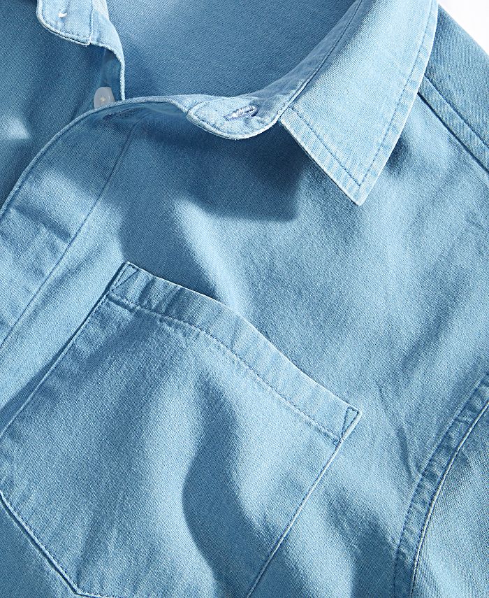 Epic Threads Big Boys Long-Sleeve Cotton Chambray Shirt, Created for ...