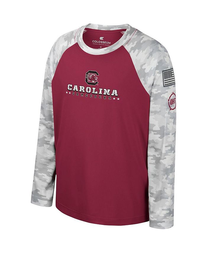 Colosseum Big Boys Garnet, Camo South Carolina Gamecocks OHT Military-Inspired Appreciation Dark ...