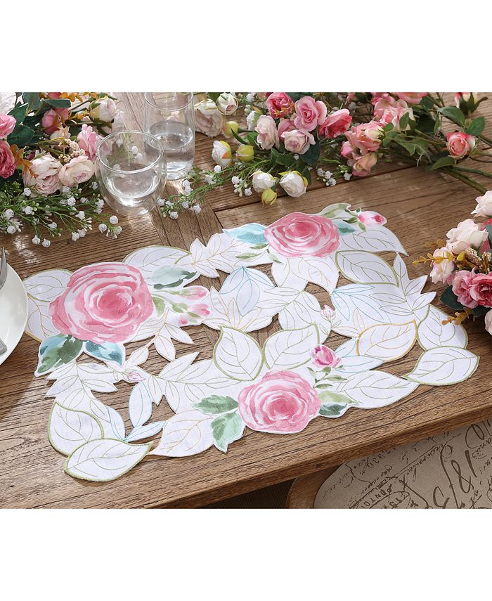 Elrene Vintage Rose Cutwork Fabric Collection - Macy's