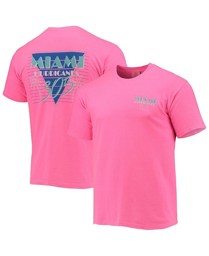 Image One Men's Pink Miami Hurricanes Miami Vice 305 T-shirt - Macy's