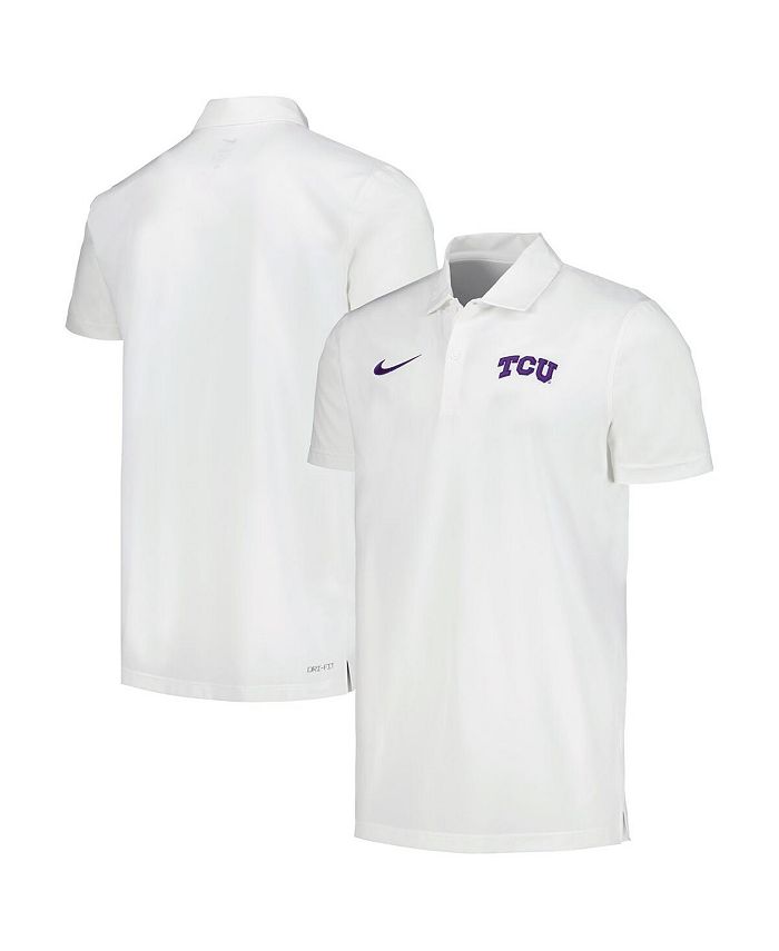 Nike Men's White TCU Horned Frogs Sideline Polo Shirt - Macy's
